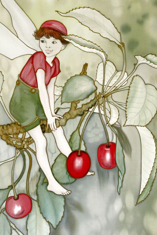 SEIDENMALERIN (Schweiz, 20. Jh.) Fantasy, Elfe, Kirsche (Gebraucht) in Bern für CHF 73.5 – mit ...