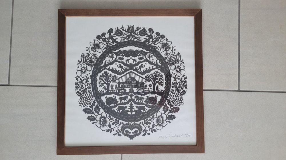 Heidi Widmer (1941) Scherenschnitt (Gebraucht) in nunningen für CHF 100 – mit Lieferung auf ...