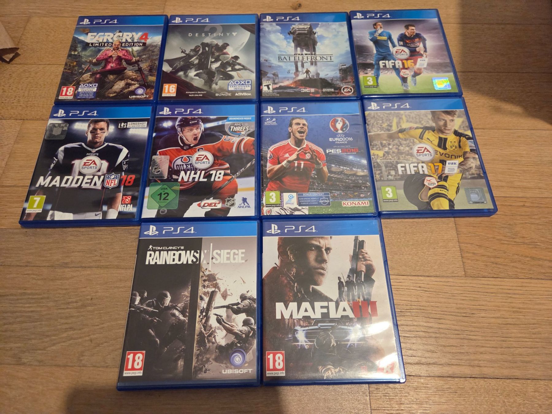 Playstation 4 PS4 + Controller + Headset + 10 Games - PS4 (Gebraucht ...