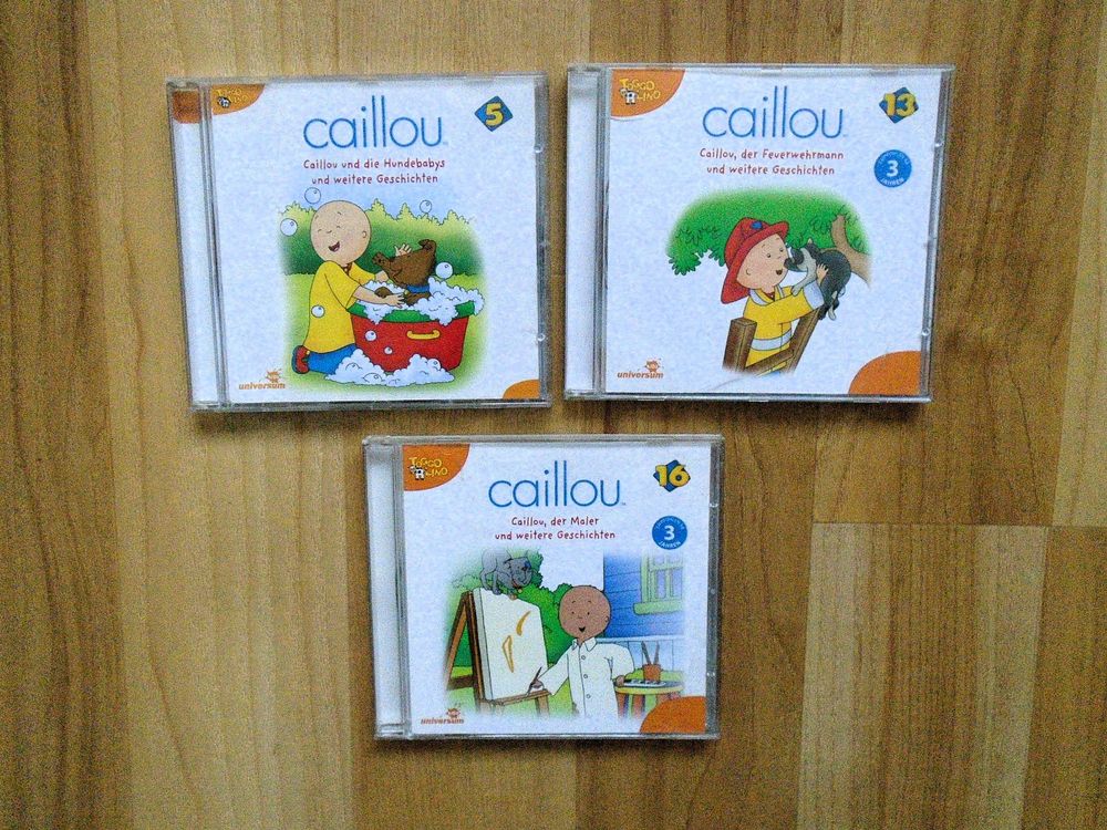 CAILLOU * 3 CD's / Feuerwehrmann, Hundebabys, Maler (Gebraucht) in ...