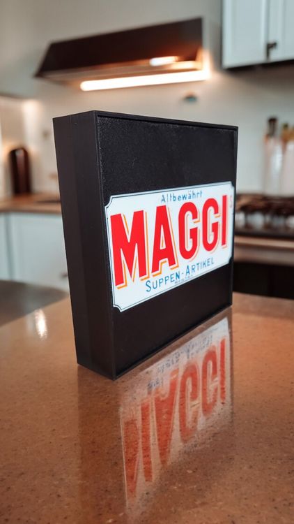 MAGGI Lampe Lithopane Reklame Logo LED Leuchte Leuchtreklame | Kaufen ...