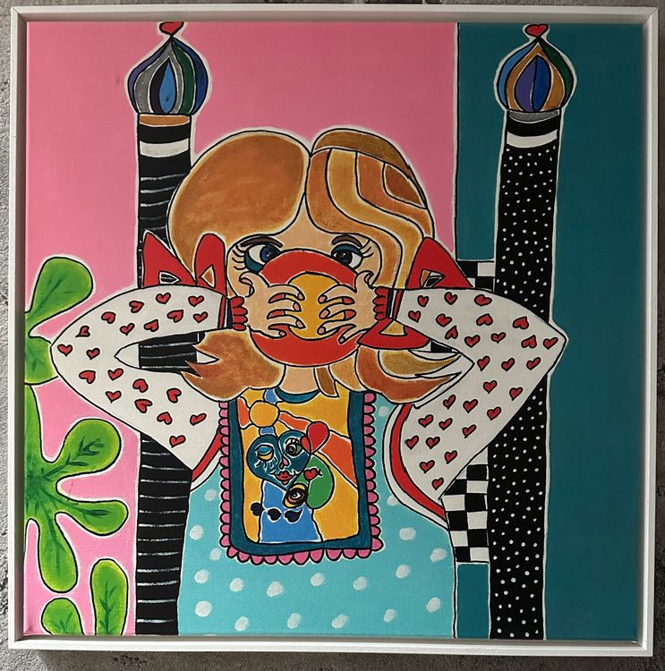 Naive Abstrakte Gemälde von eine Kind (Gebraucht) in Hochdorf für CHF 5 – mit Lieferung auf ...