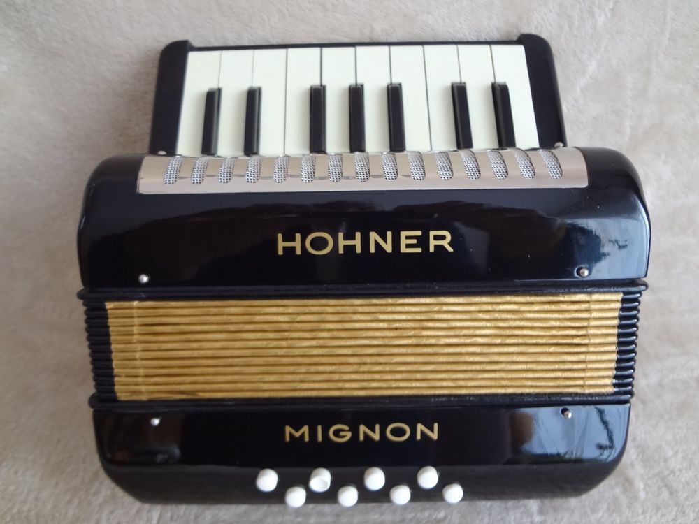 Accordéon Hohner Mignon I - Modèle noir avec housse (Gebraucht) in ...