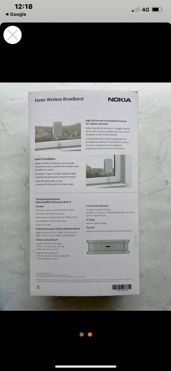 NOKIA FastMile 5G Receiver 5G14-B(Windows Mount (Gebraucht) in Buch b ...