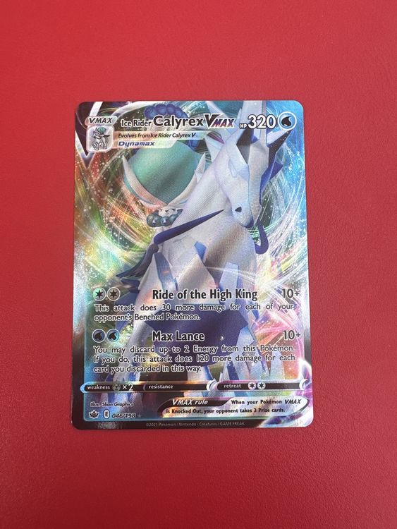 Pokemon Calyrex VMAX 320 HP coole Karte Top Zustand (Gebraucht) in ...