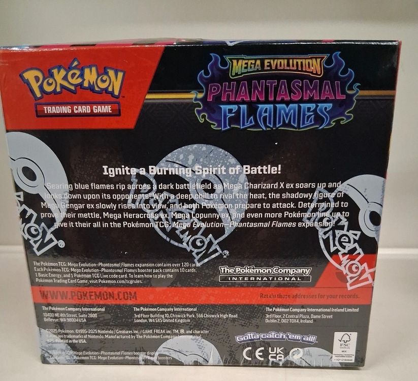 Pokemon Phantasmal Flames Display Booster Box 🇺🇸 Sealed (Neu und ...