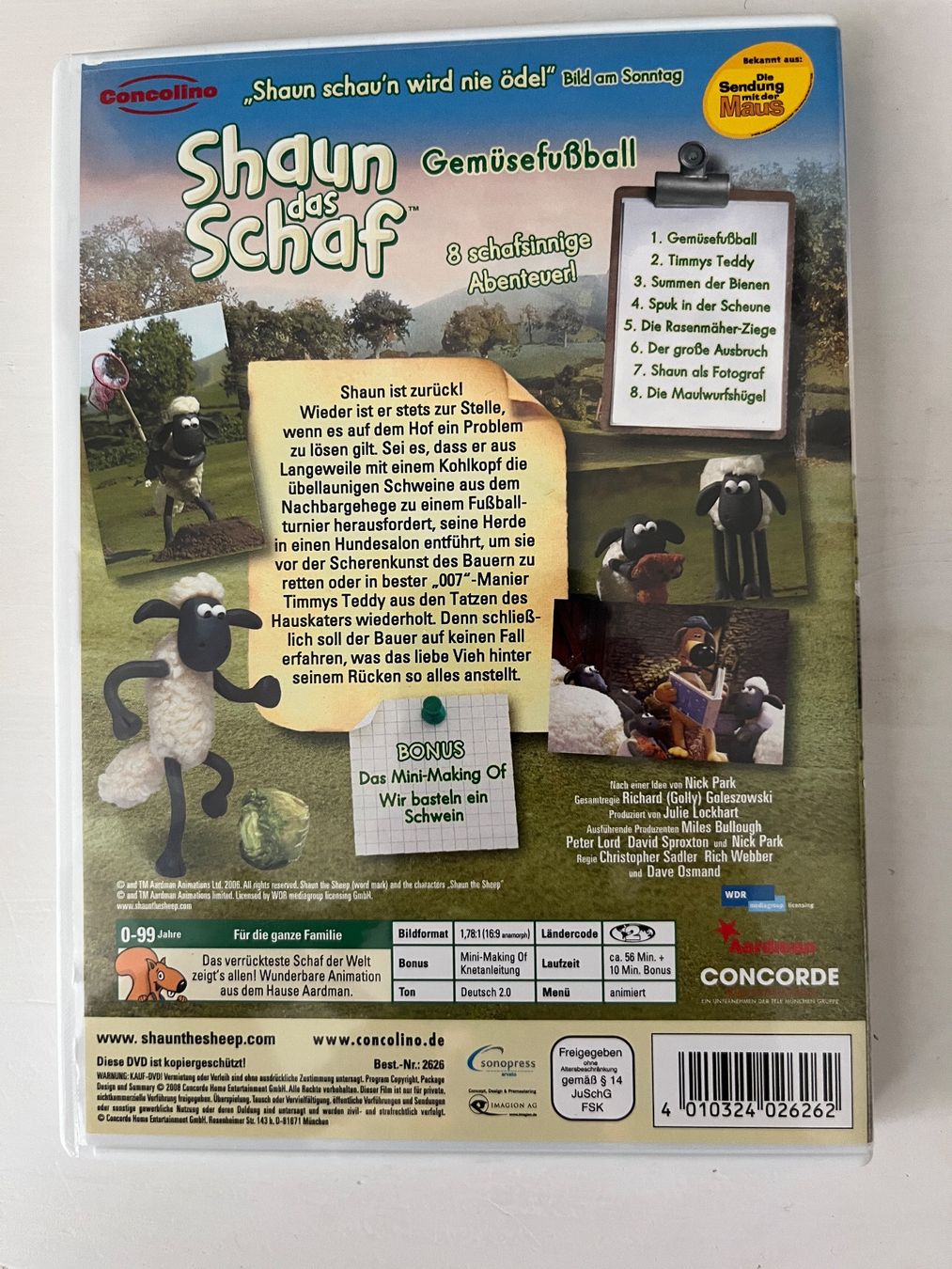 Shaun das Schaf - Gemüsefussball | DVD 📀 (Neu (gemäss Beschreibung)) in Sierre für CHF 4.95 ...