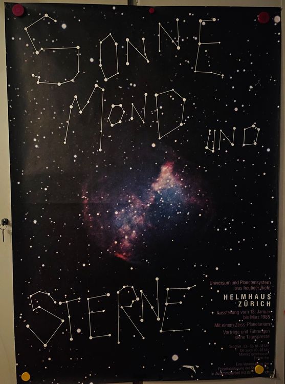 Sonne, Mond & Sterne PLAKAT Helmhaus 1985 | Kaufen auf Ricardo