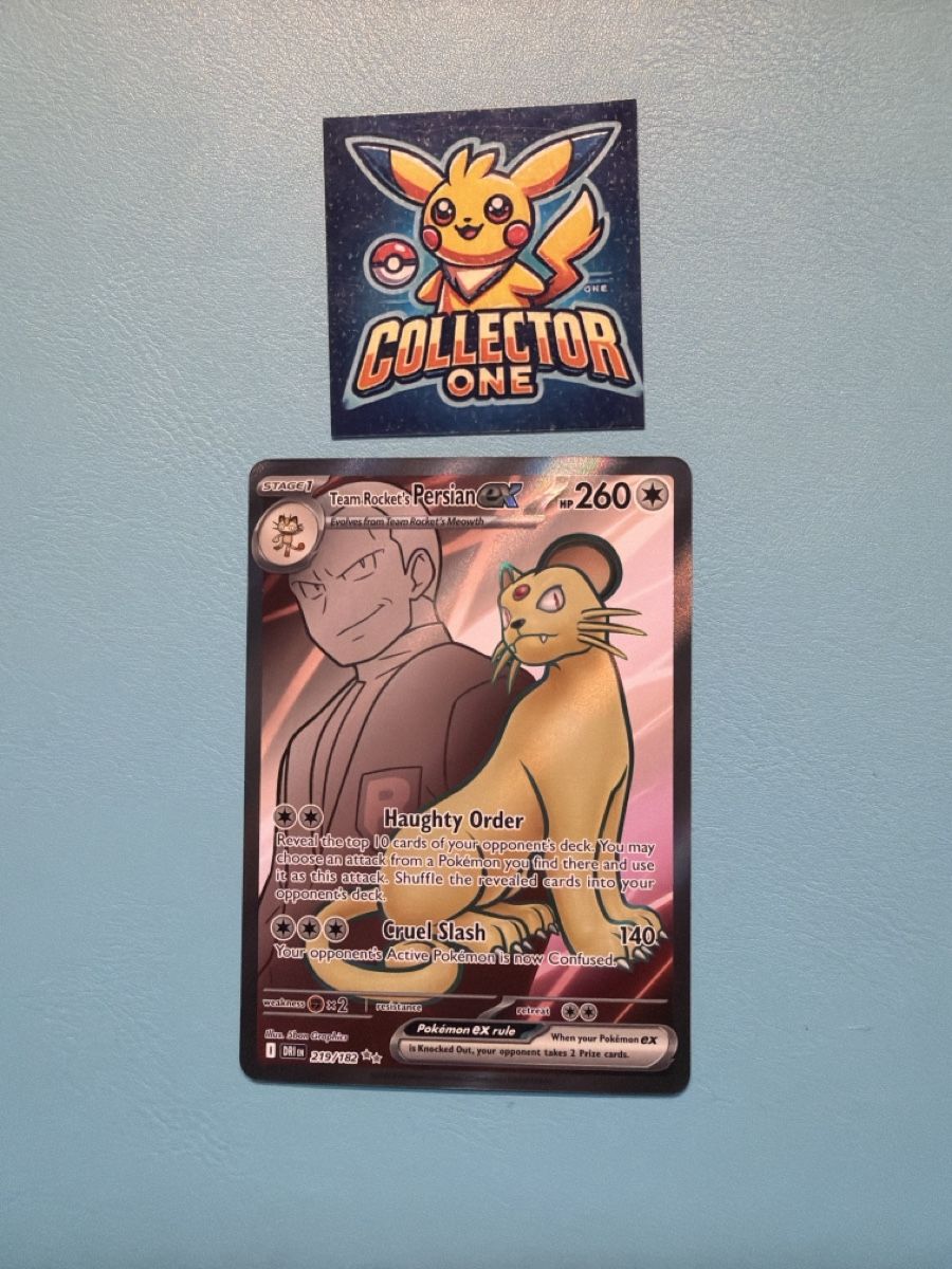 Pokemon Team Rocket Destined Rivals Persian EX Giovanni (Neu (gemäss ...