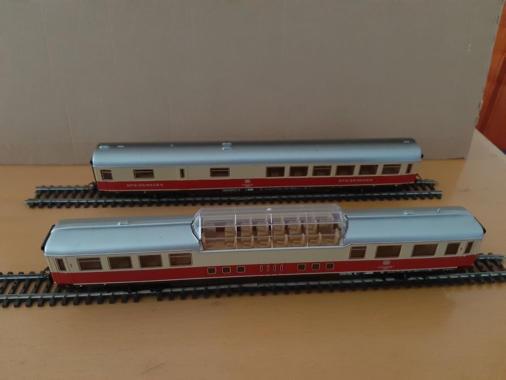 Märklin H0 4097 & 4099 DB TEE Speisewagen & Aussichtswagen (Gebraucht ...