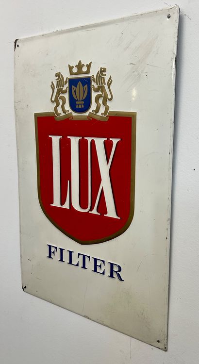 Grosses Blechschild Zigaretten Werbung Lux Filter | Kaufen auf Ricardo