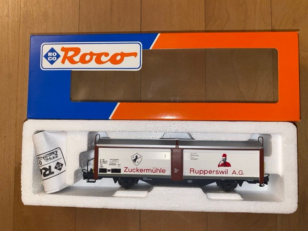 Modelleisenbahn H0 Roco Güterwagen Zucker Rupperswil (Neu (gemäss ...