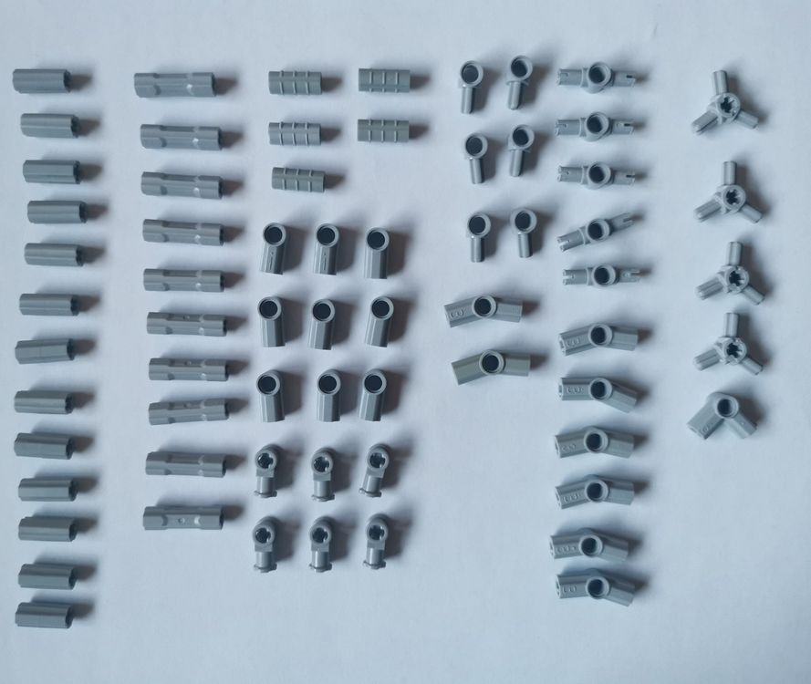 LEGO, Technik div. Achs- und Pinverbinder hellgrau | Kaufen auf Ricardo