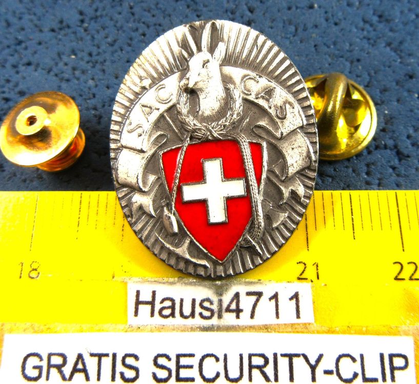 SAC SCHWEIZ CAS SCHWEIZER ALPEN-CLUB PIN UMBAU NADEL-PIN 3cm (Gebraucht) in Ettingen für CHF 9. ...
