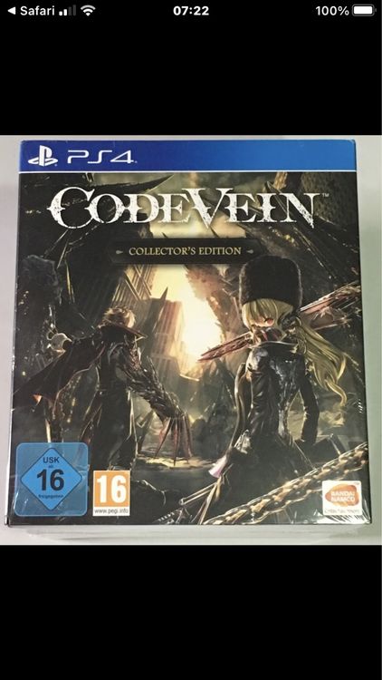 Code Vein Collectors Edition 2 Stück Selten ! Ps4 (Neu (gemäss Beschreibung)) in Oberbüren für ...