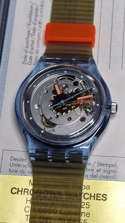🕒 Swatch Automatic SAN100 "Blue Matic" (1991) – Rarität (Neu und ...