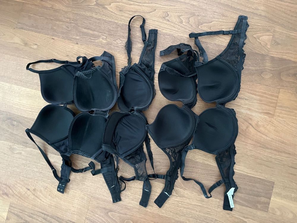 5 x schwarze BH 75C (Gebraucht) in Embrach für CHF 32 – mit Lieferung ...