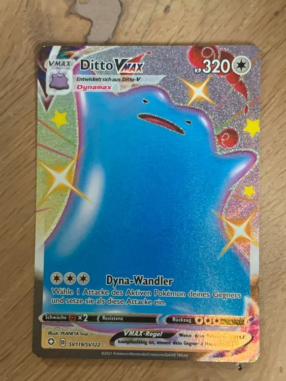 Ditto Vmax shiny Original Pokémon-Karte (Gebraucht) in Zürich für CHF ...