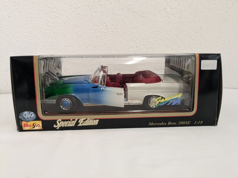 Maisto Mercedes Benz 280SE Fantasy Cabrio Sonderlackierung (Neu (gemäss ...