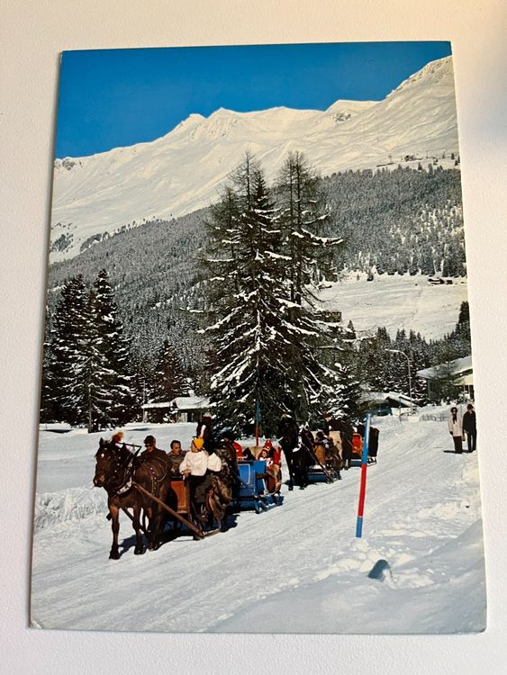 AK Lenzerheide-Valbella Pferdeschlittenfahrt (28.02.1977) | Kaufen auf Ricardo