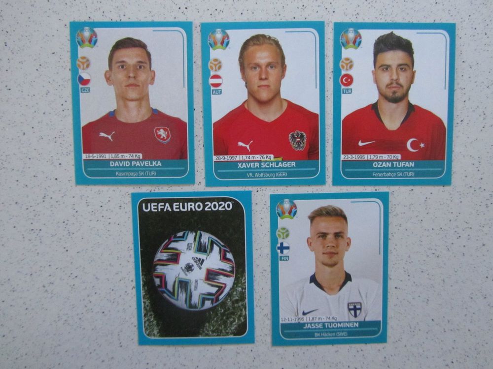 Euro 2020 Preview, Päckchen mit 5 Sticker | Kaufen auf Ricardo