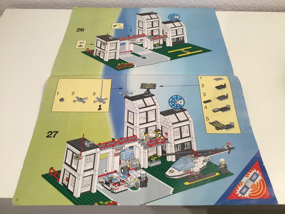 Lego System Town Central Precinct HQ 6398 von 1993 komplett (Gebraucht ...