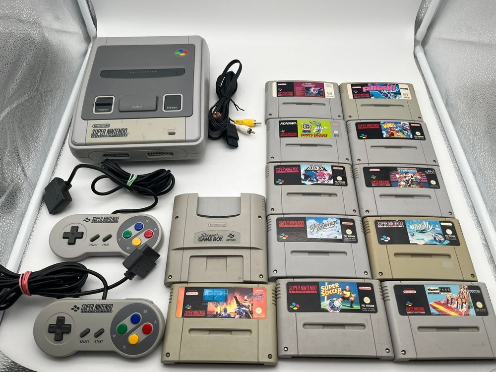 SNES + 11 Spiele Super Controller Nintendo original Gameboy (Gebraucht ...