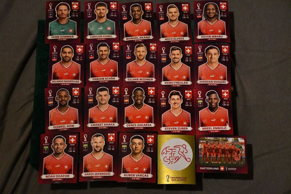 Panini WM 2022 - CH Nati Komplett - 1-20 | Kaufen auf Ricardo