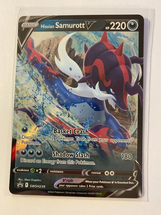 Pokemon Hisuian Samurott V SWSH 239 EN | Kaufen auf Ricardo