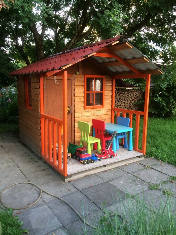 Wunderschone Spielhaus Garten Gebraucht Bild
