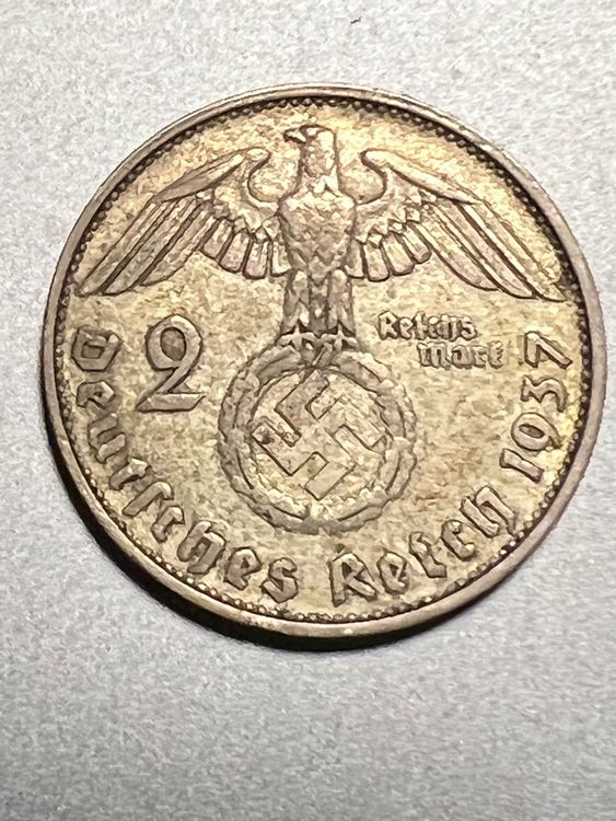 deutsche Reichsmark 2.- 1937 (Gebraucht) in Buochs für CHF 7 – mit Lieferung auf Ricardo kaufen
