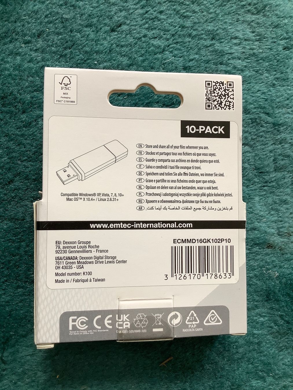 EMTEC 10-Pack Flash Drives USB 2.0 16 GB (9 Stück) (Neu (gemäss ...