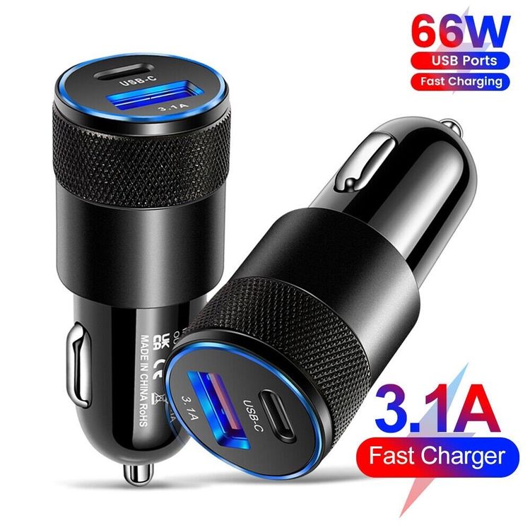Auto Ladegerät Schnelle Lade PD USB 66W 3.1A (Neu (gemäss Beschreibung ...