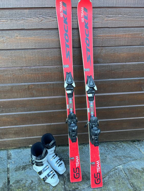 Stöckli Ski GS Team 145 cm inkl. Salomon Skischuh Gr. 37 (Gebraucht) in ...