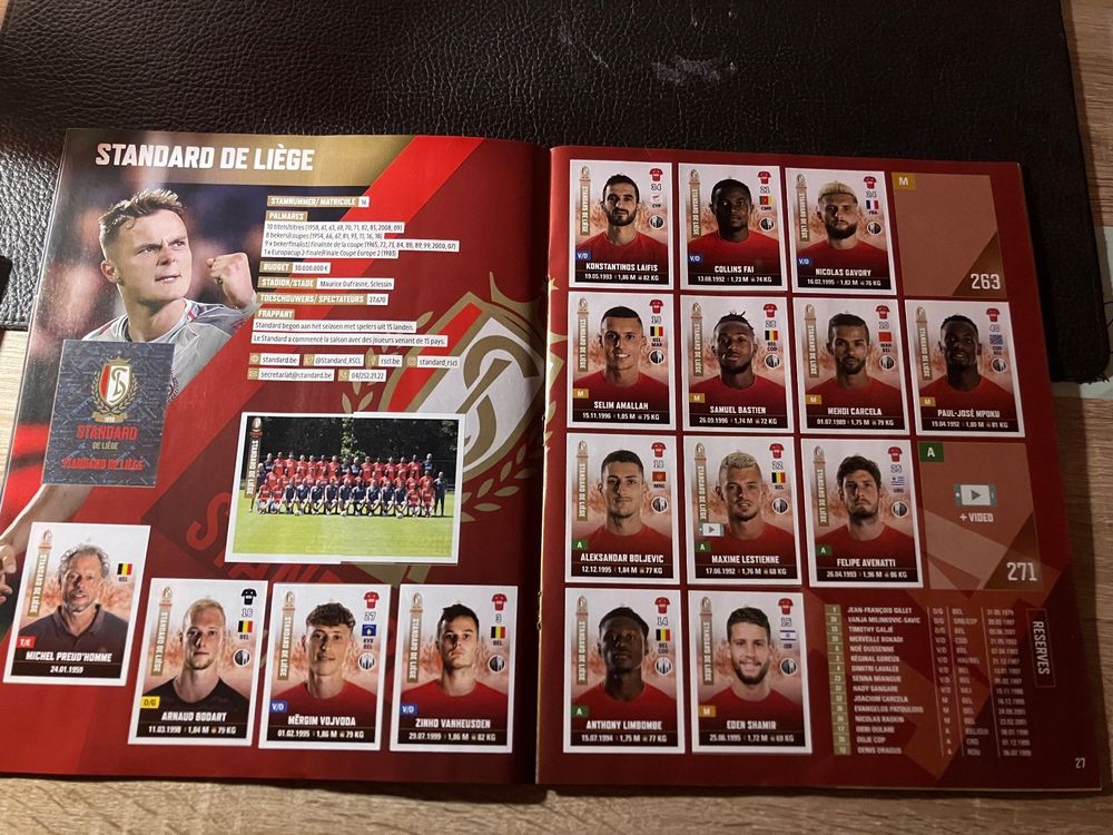 Panini Pro League Belgien 2019-20 mit 450x Bilder aufgeklebt (Gebraucht ...