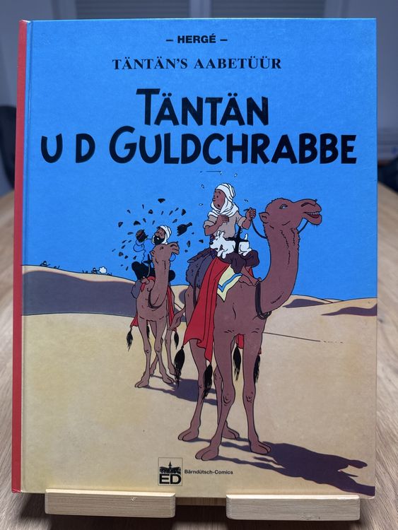 TINTIN "TÄNTÄN U D GULDCHRABBE" Comic uf Bärndütsch! Top! (Gebraucht ...