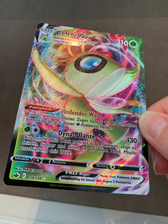 Pokemon Celebi VMAX Rare Schaurige Herrschaft DE 008/198 (Gebraucht) in ...
