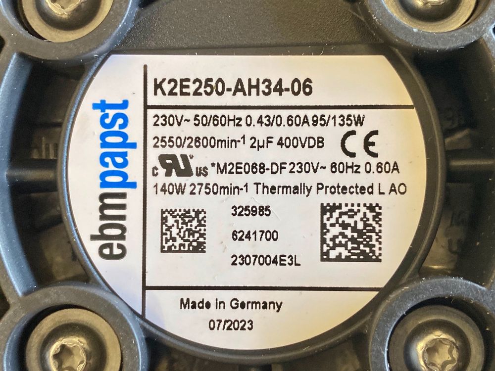 🔴 Profi-Lüfter K2E250-AH34-06 /540A | Kaufen auf Ricardo
