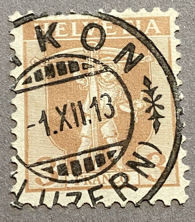 102 Vollstempel Wikon LU, SBK 20.- (Gebraucht) in Steinhausen für CHF 1 – mit Lieferung auf ...