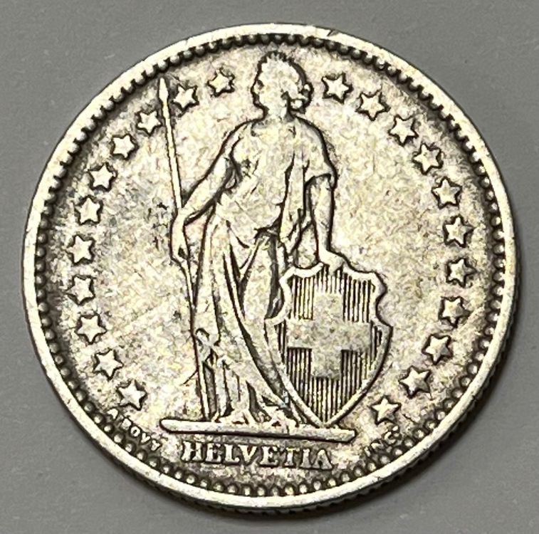 2 Franken - stehende Helvetia - 1886 B (Gebraucht) in Dietikon für CHF 19 – mit Lieferung auf ...