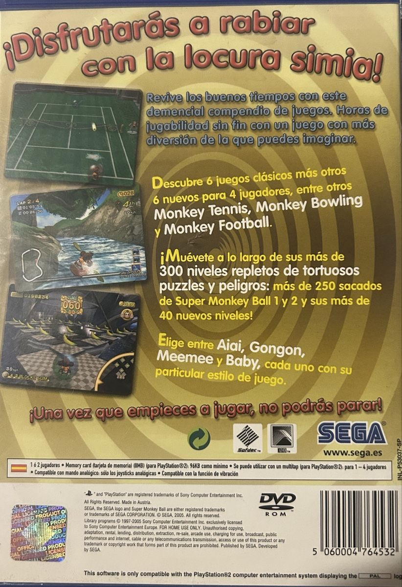 Super Monkey Ball Deluxe PS2 - Jeu en parfait état! (Neuf (Voir ...