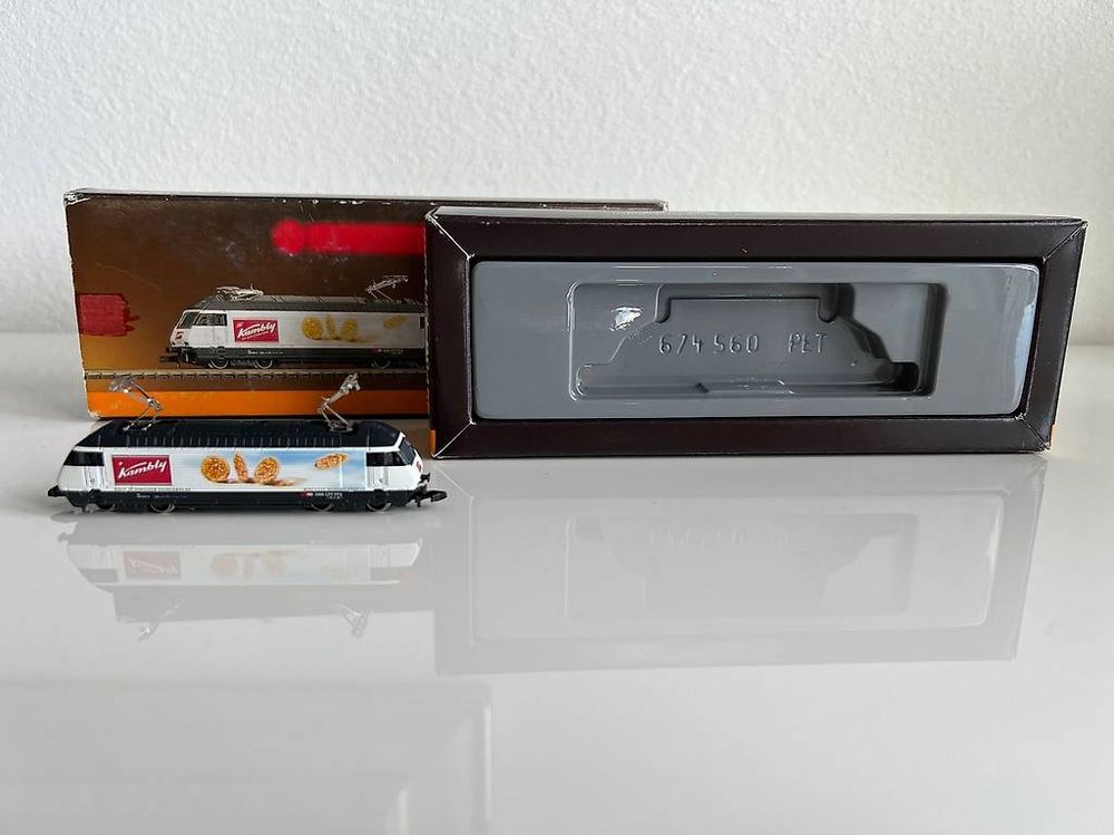 Märklin Z 88456 mini-club E-Lok 460 SBB Kambly Topzustand (Gebraucht ...