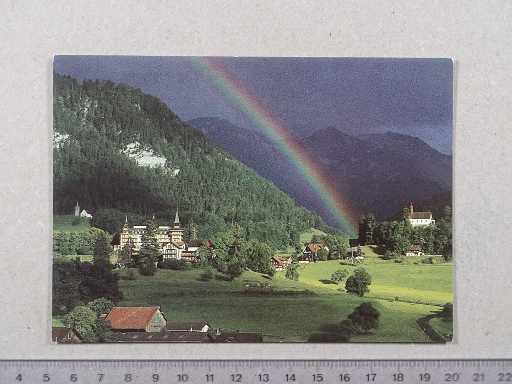 Flüeli Ranft, Gewitterstimmung, Regenbogen, 1989 | Kaufen auf Ricardo
