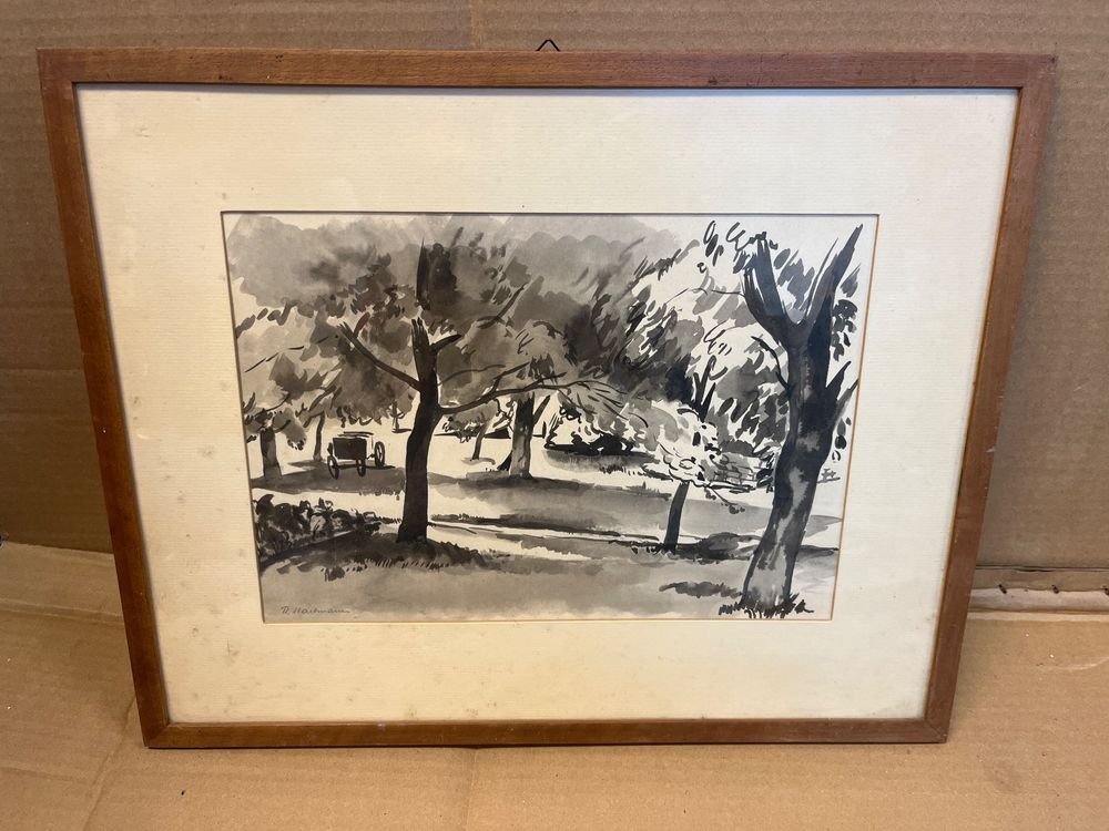 Aquarelle Noir blanc signée R Hartmann (Gebraucht) in Rolle für CHF 15 – mit Lieferung auf ...