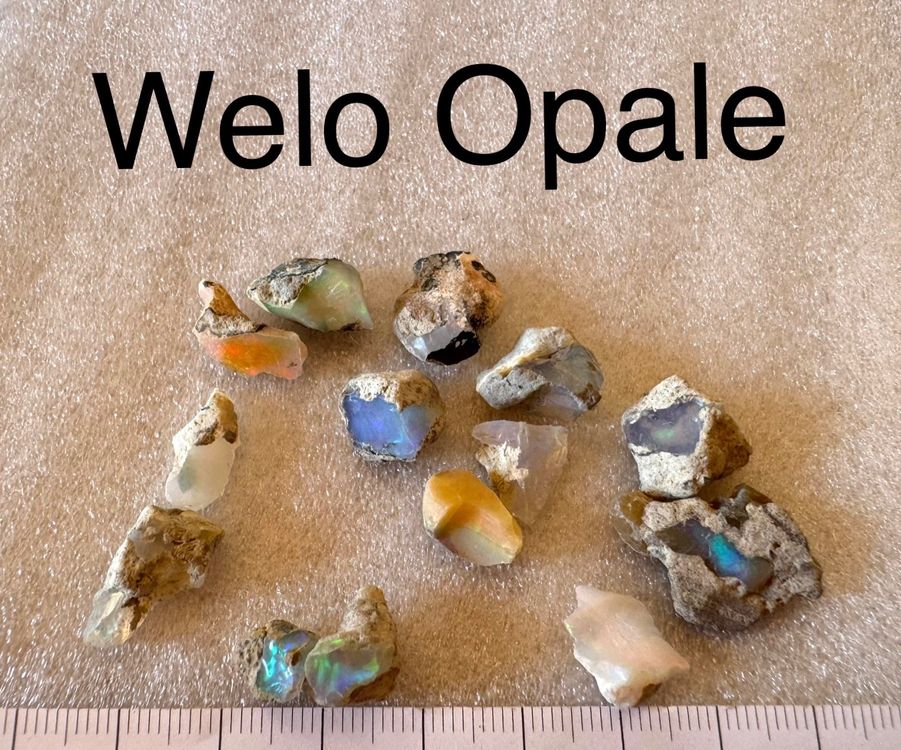 Opale aus Welo Mine Aethiopen - BEAUTY Splitter roh Opal | Kaufen auf ...