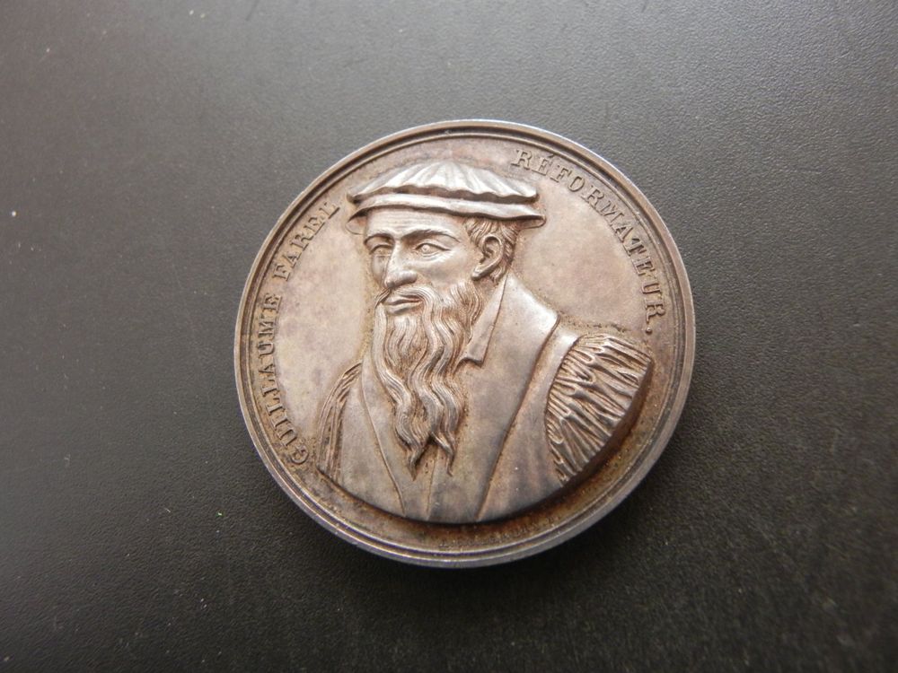 Medaille Neuchâtel Guillaume Farel 1830 Silber 32.9 g (Gebraucht) in ...