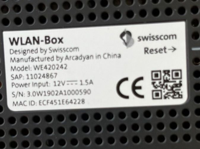 Swisscom W-Lan Box (Gebraucht) in für CHF 59 – mit Lieferung auf ...