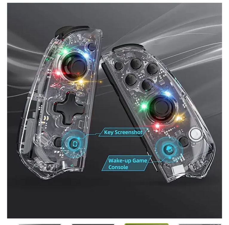 Nintendo Switch Joy Con mit RGB Beleuchtung | Kaufen auf Ricardo