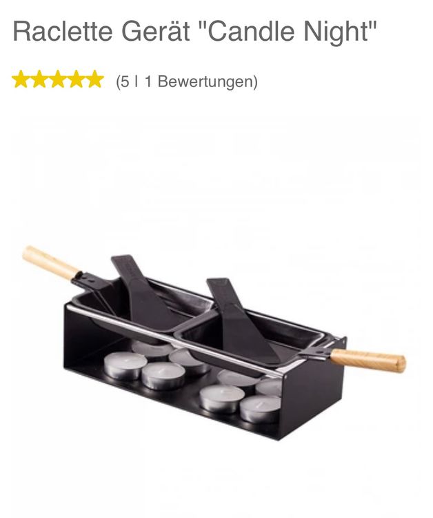 Raclette Set - Candle Night - NP 39.95 - NEU (Neu und originalverpackt ...