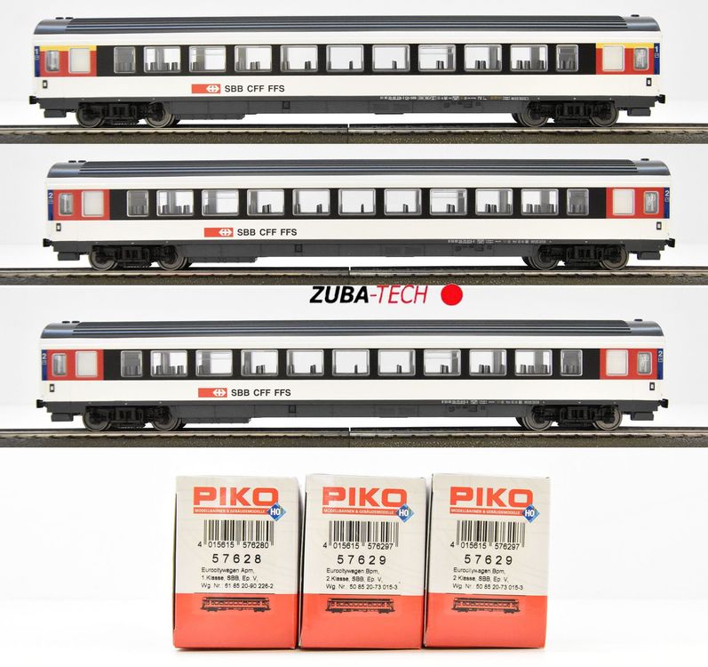 Piko 3x Eurocitywagen SBB, H0 DC mit OVP | Kaufen auf Ricardo